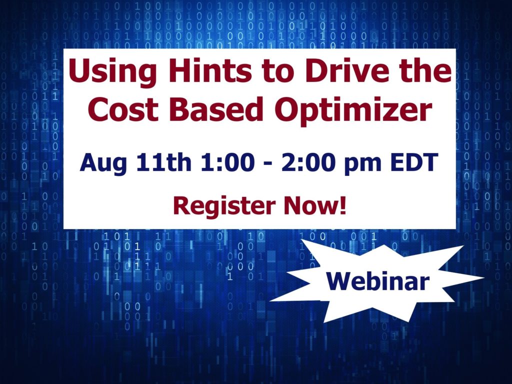 Using Hints to Drive the Oracle CBO / Cost Based Optimizer - SkillBuilders